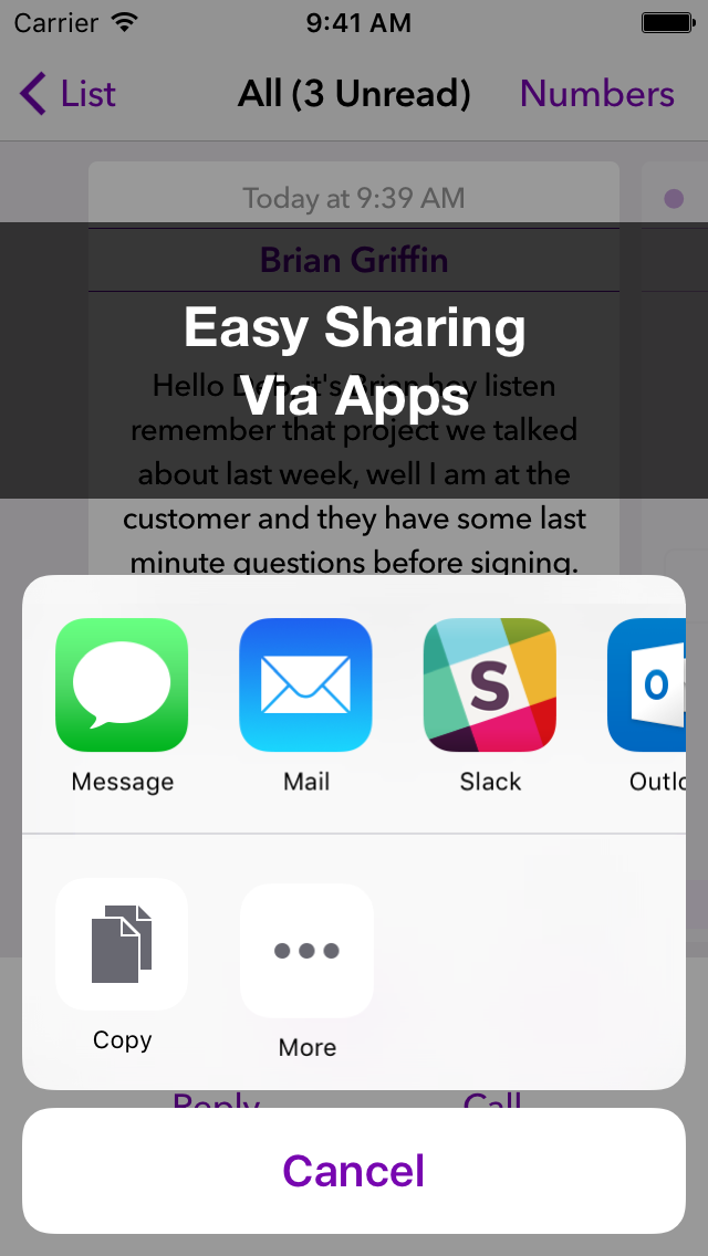 Answer Cloud — Visual Voicemail with Transcription